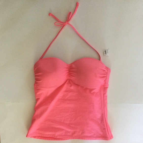 Old Navy | Swim | Neon Pink Halter Tankini Swim Top Size Medium | Poshmark